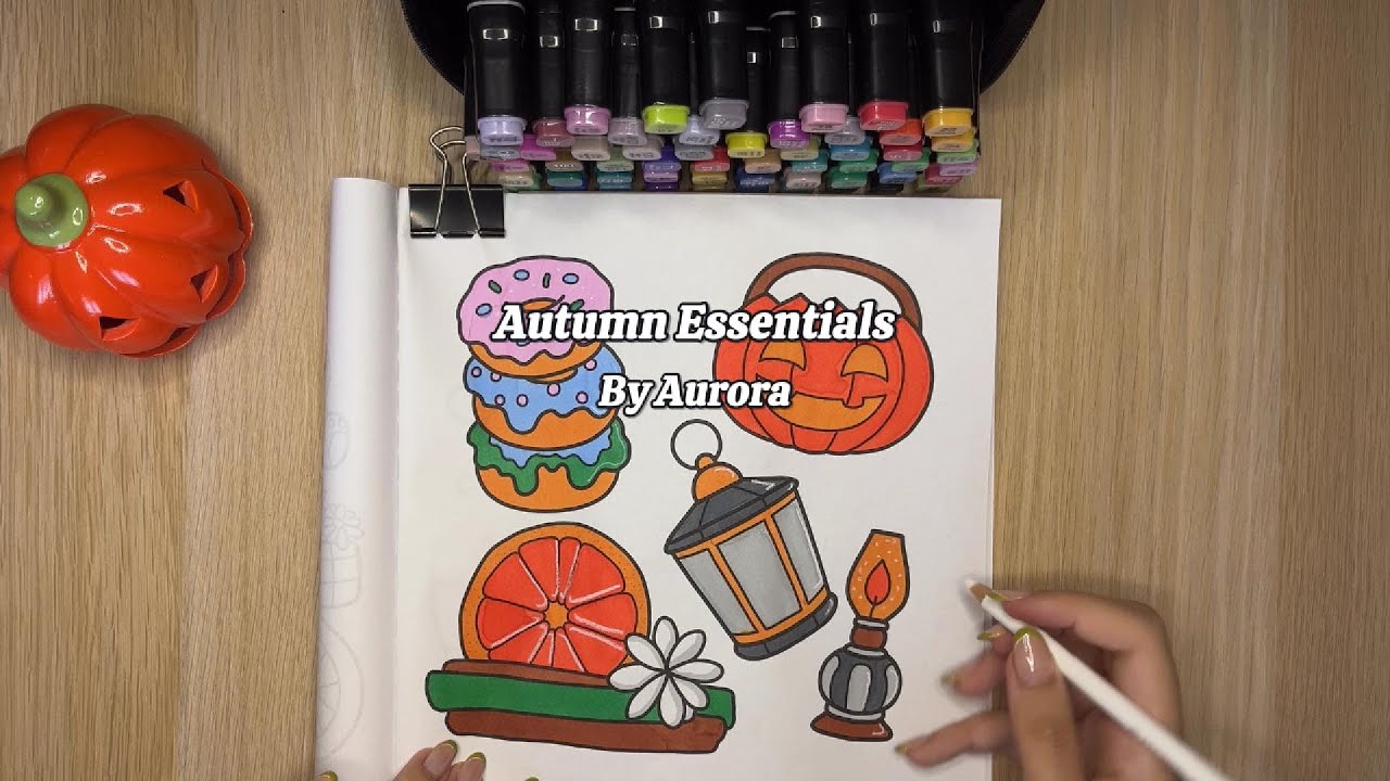ASMR Coloring pages with markers. 🎨 - YouTube