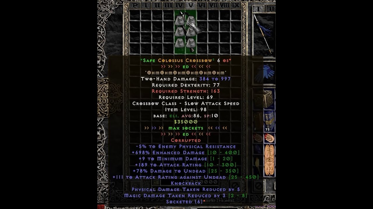 Project diablo 2 Xbow crafting with GG craft - YouTube