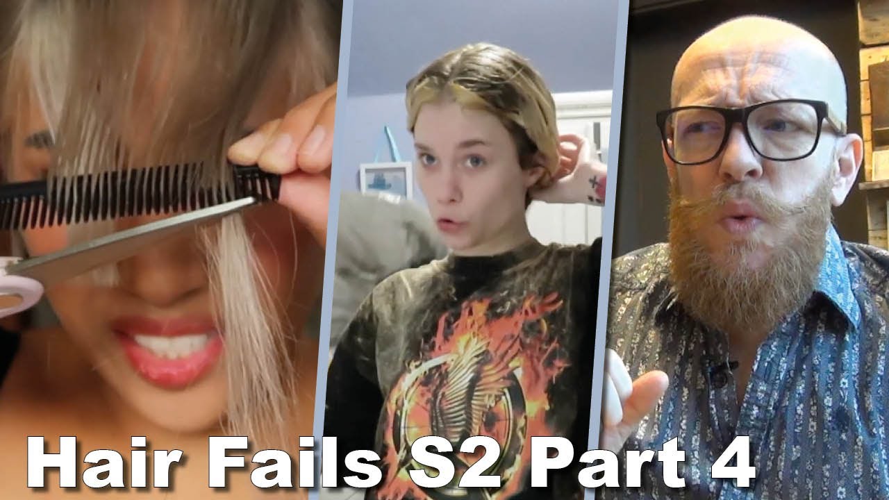 How NOT to Cut Curtain Bangs! Hairdresser Reacts to DIY Hair Fails ...