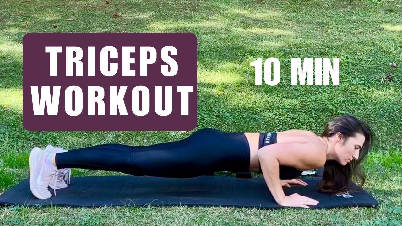 10 Min Toned Triceps at Home/ Dumbbells and Bodyweight Workout - YouTube