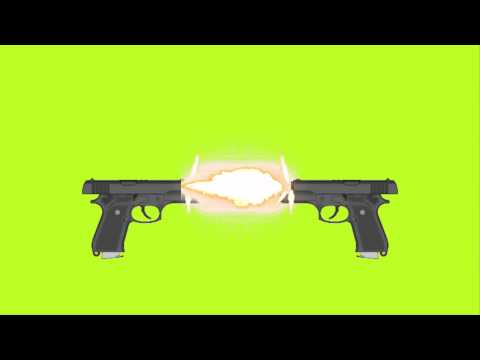 Pistol (Gun) effect in green screen