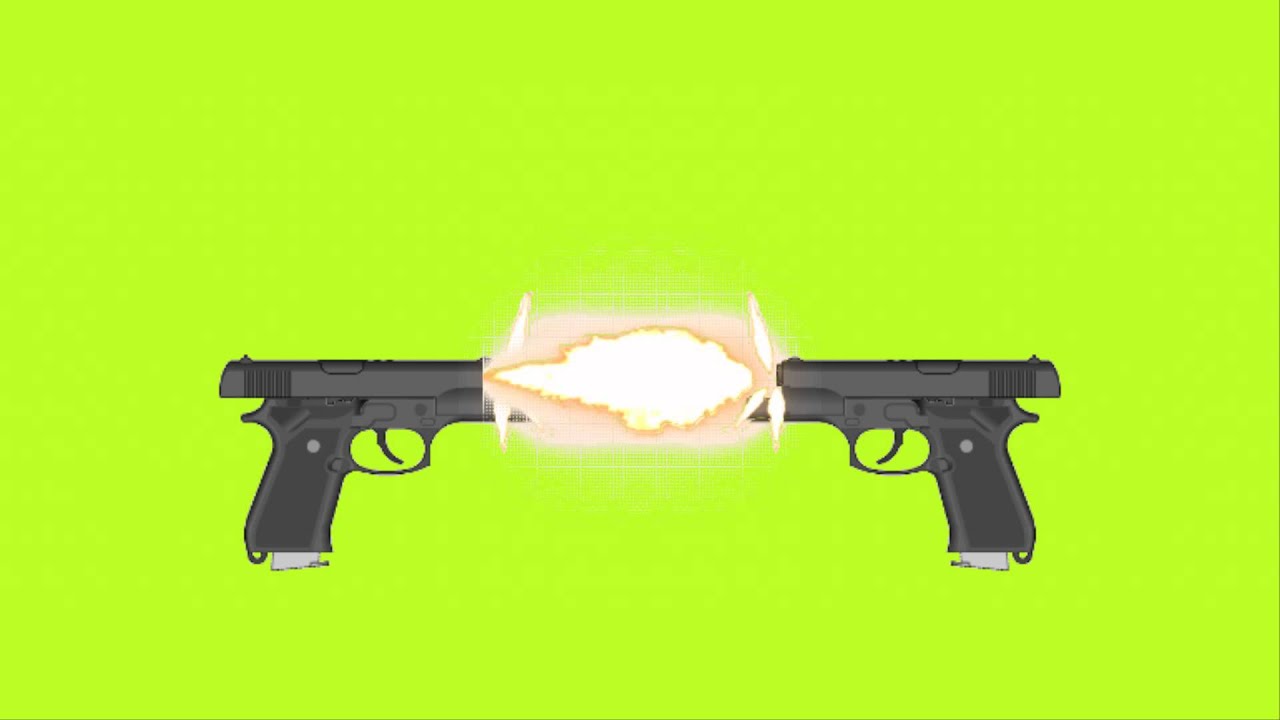 Pistol (Gun) effect in green screen - YouTube