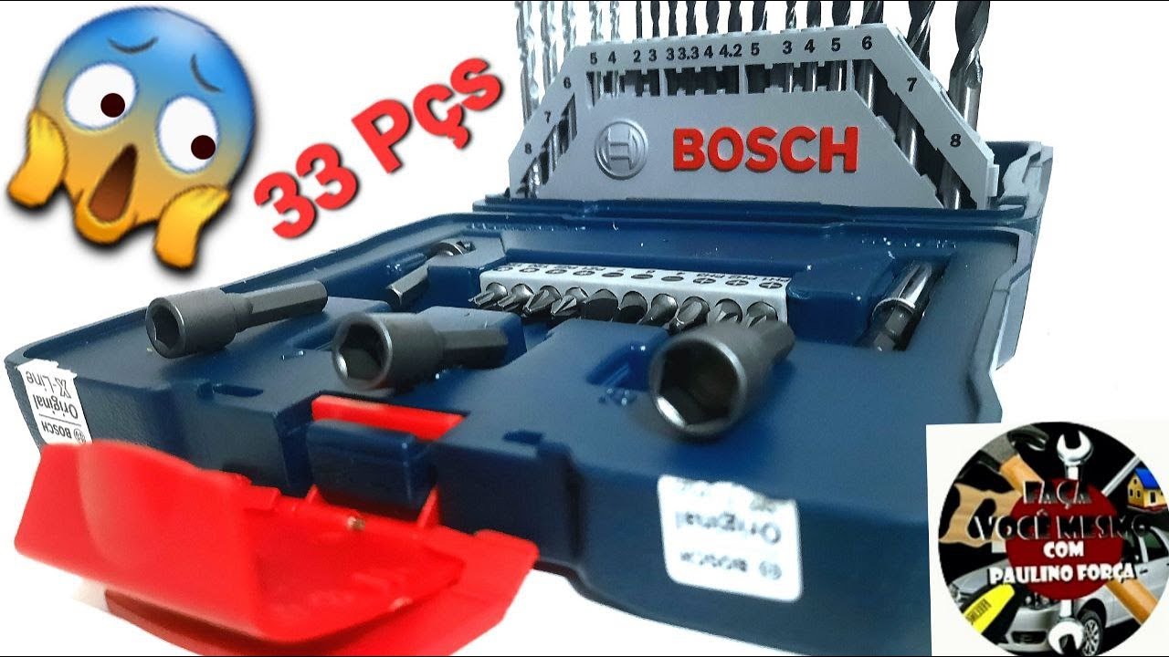 JOGO BOSCH X LINE 33 PEÇAS - YouTube