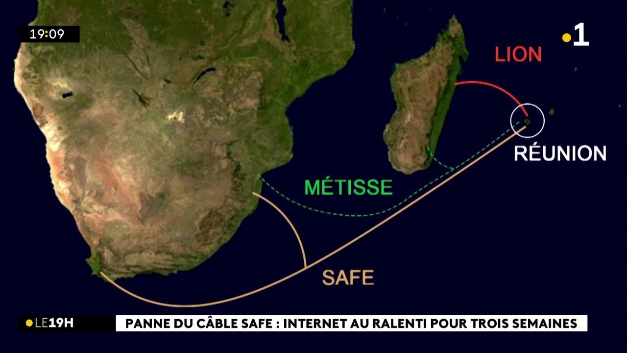 Internet rame un peu moins depuis la fin des travaux sur le câble LION ...