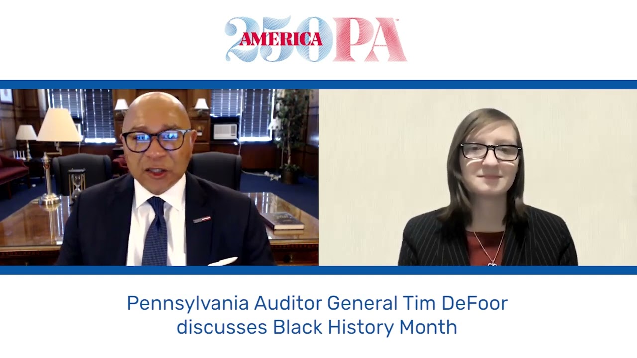 Pennsylvania Auditor General Tim DeFoor Discusses Black History Month ...
