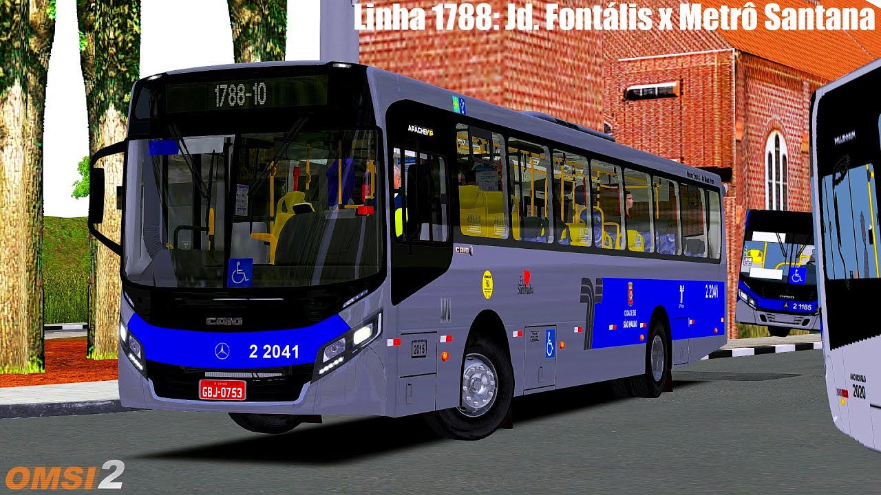 OMSI 2 | Caio Apache VIP IV - MB: OF-1721L | Linha 1788: Jd. Fontális x ...