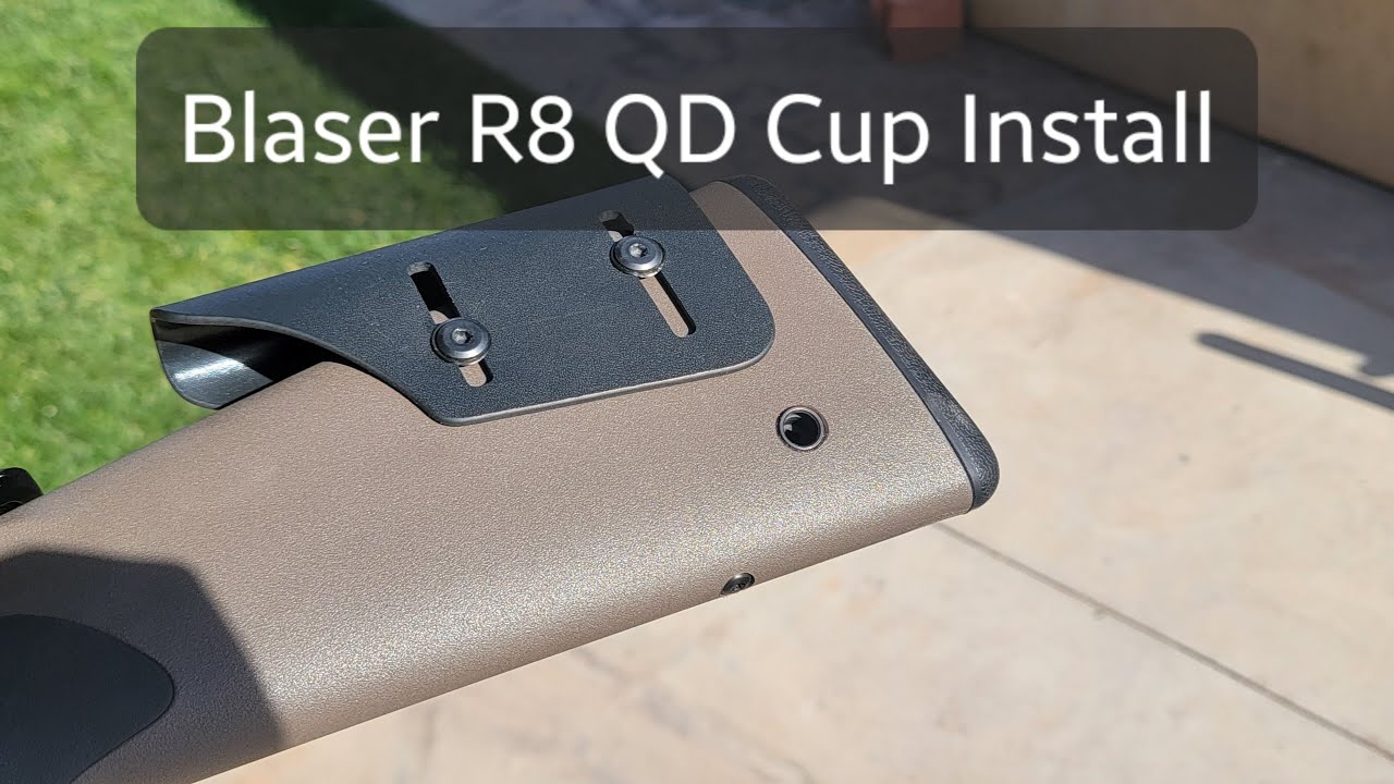 How to Install a QD Cup Into a Blaser R8 Stock - YouTube