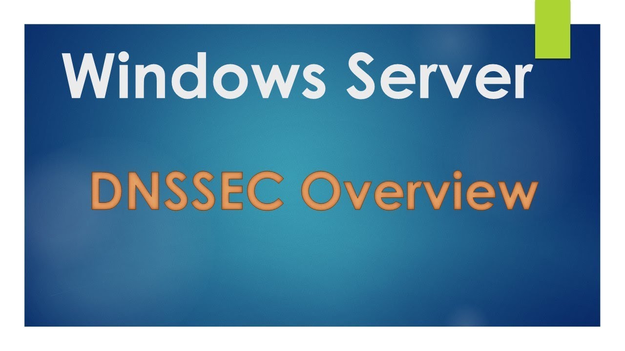 DNSSEC Overview - YouTube