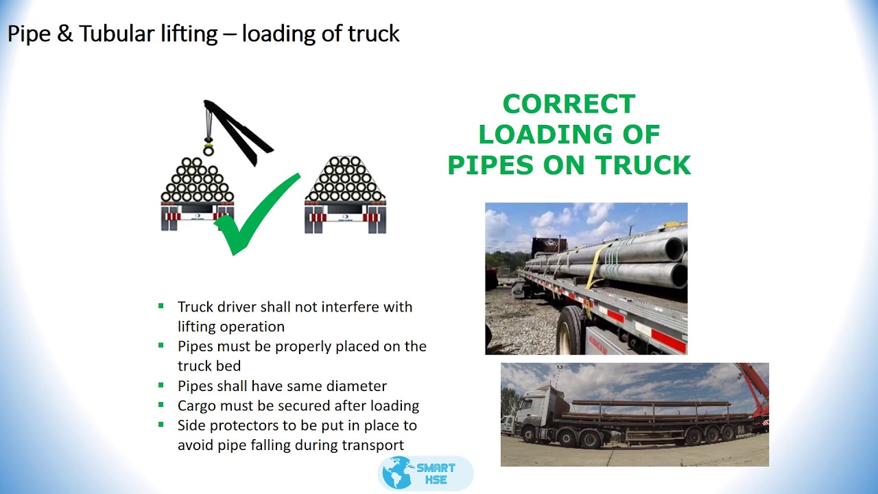 Safe Handling of Pipes Tubulars ENG and ARABIC - YouTube