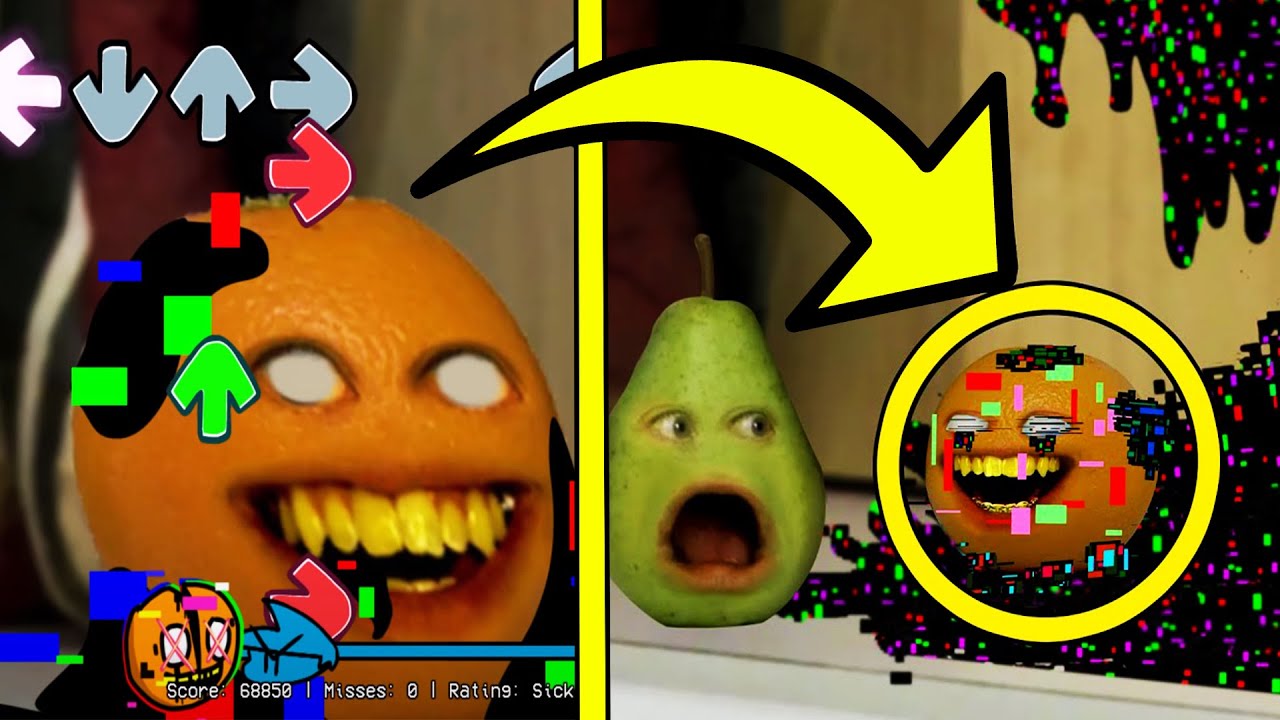 References In FNF VS Corrupted Annoying Orange (Learn With Pibby x FNF ...