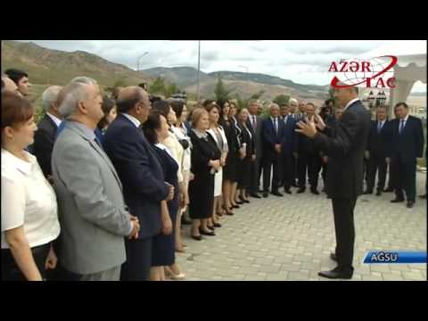 Ağsuya içməli suyun verilməsi mərasimi