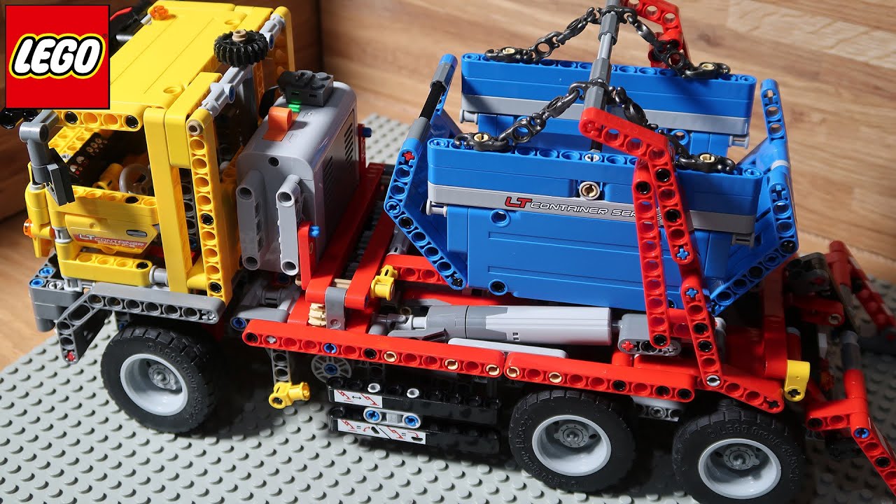 LEGO Technic skip truck 42024 stop motion build #lego #legotechnic ...
