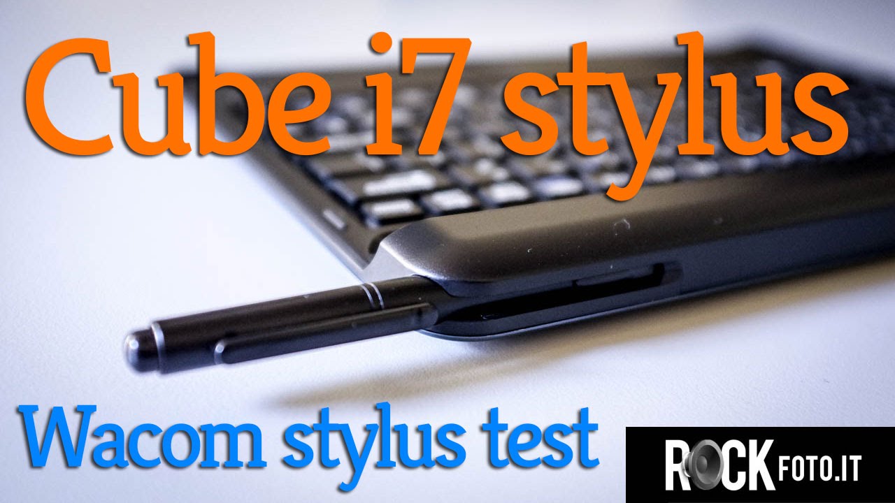 Test Wacom digitizer pen on Cube i7 stylus - YouTube