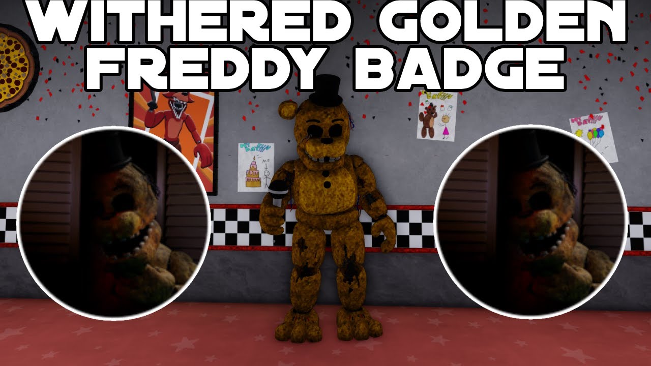 How to Get Withered Golden Freddy + Showcase |FMRP - YouTube