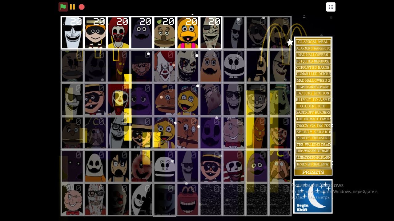 five nights with mac tonight nostalgia attack classical meal preset completed - YouTube