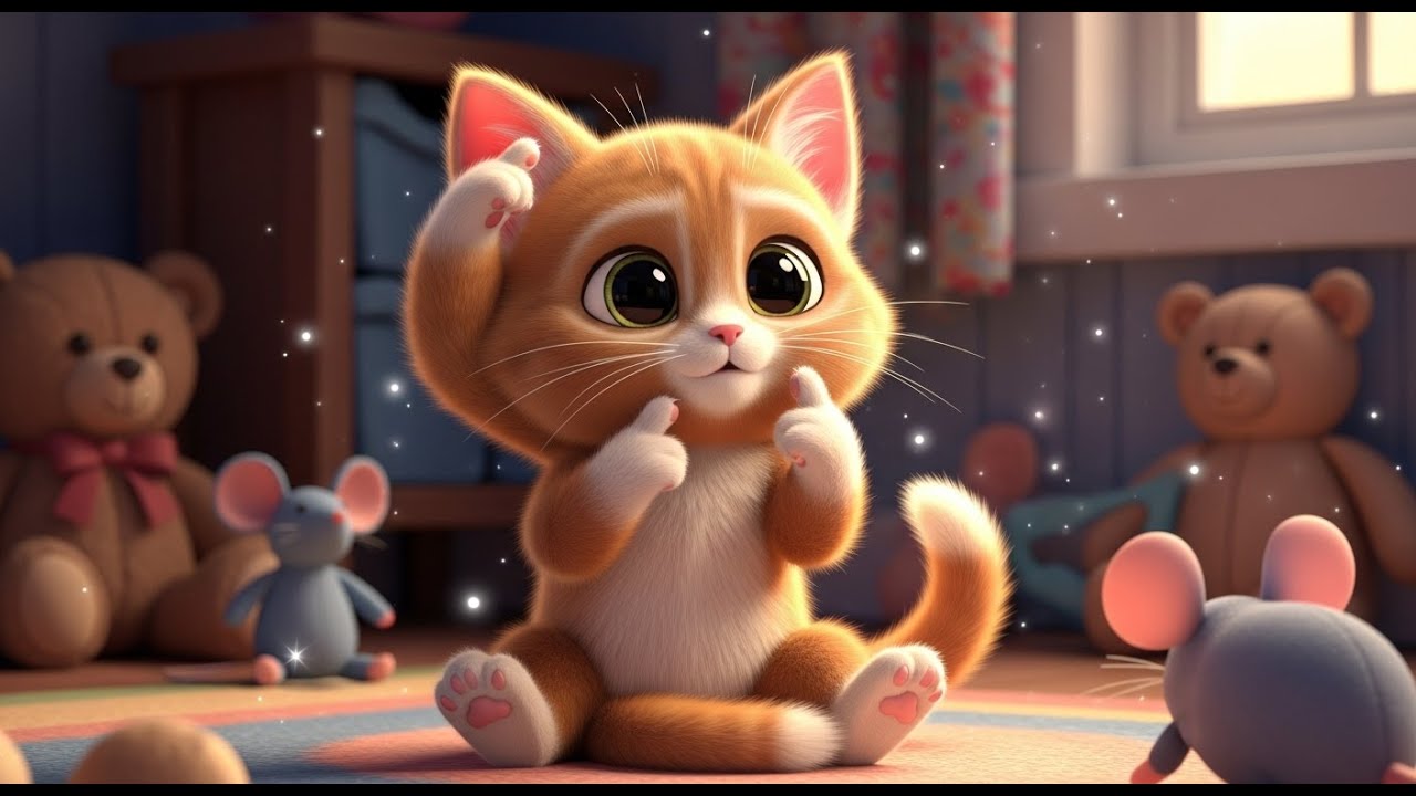 Learn Body Parts with a Cute Cat | Fun Educational Video for Kids - YouTube