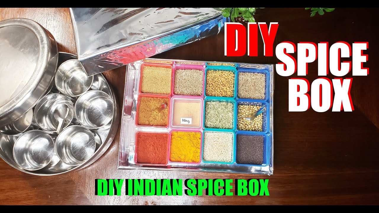 DIY Spice Box and storage | Indian spice box | Masala Dabba - YouTube