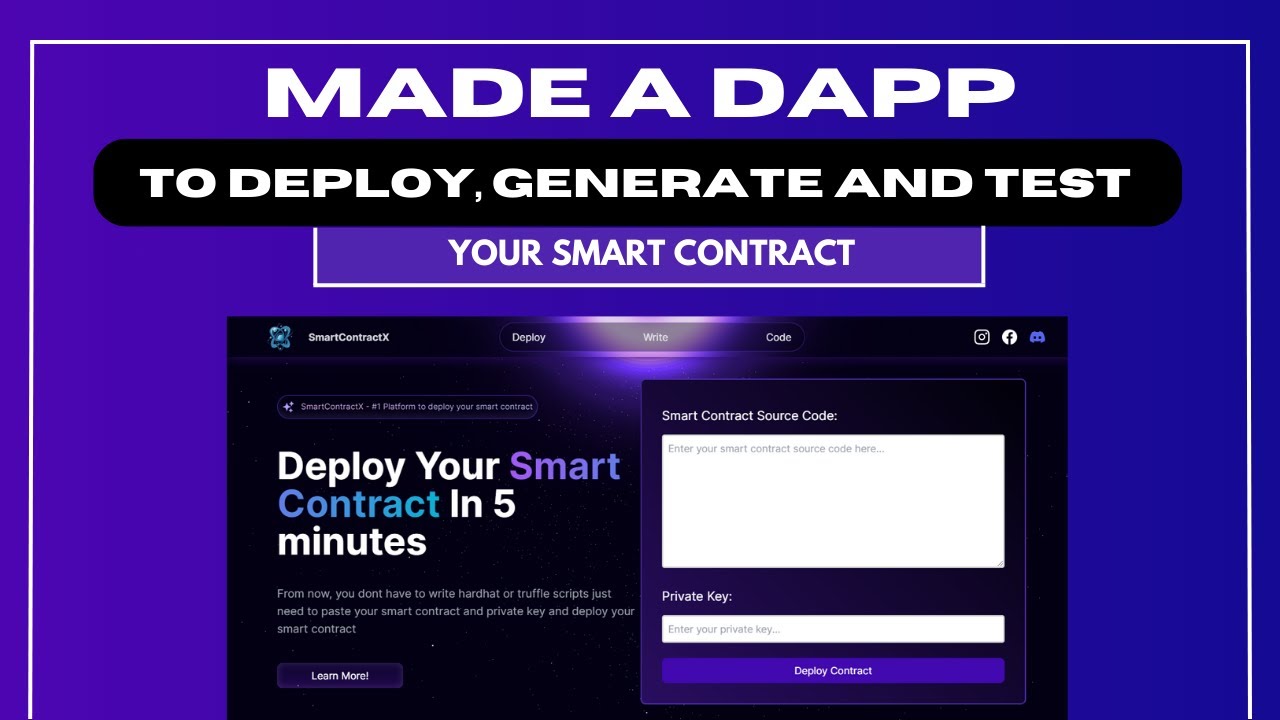 Deploy Generate And Test Your Smart Contract Without Hardhat And Thirdweb Youtube