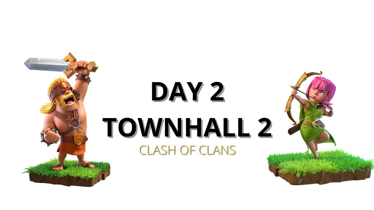 DAY 2 | UPGRADE DESA DAN SERBU GOBLIN | CLASH OF CLANS GAME - YouTube