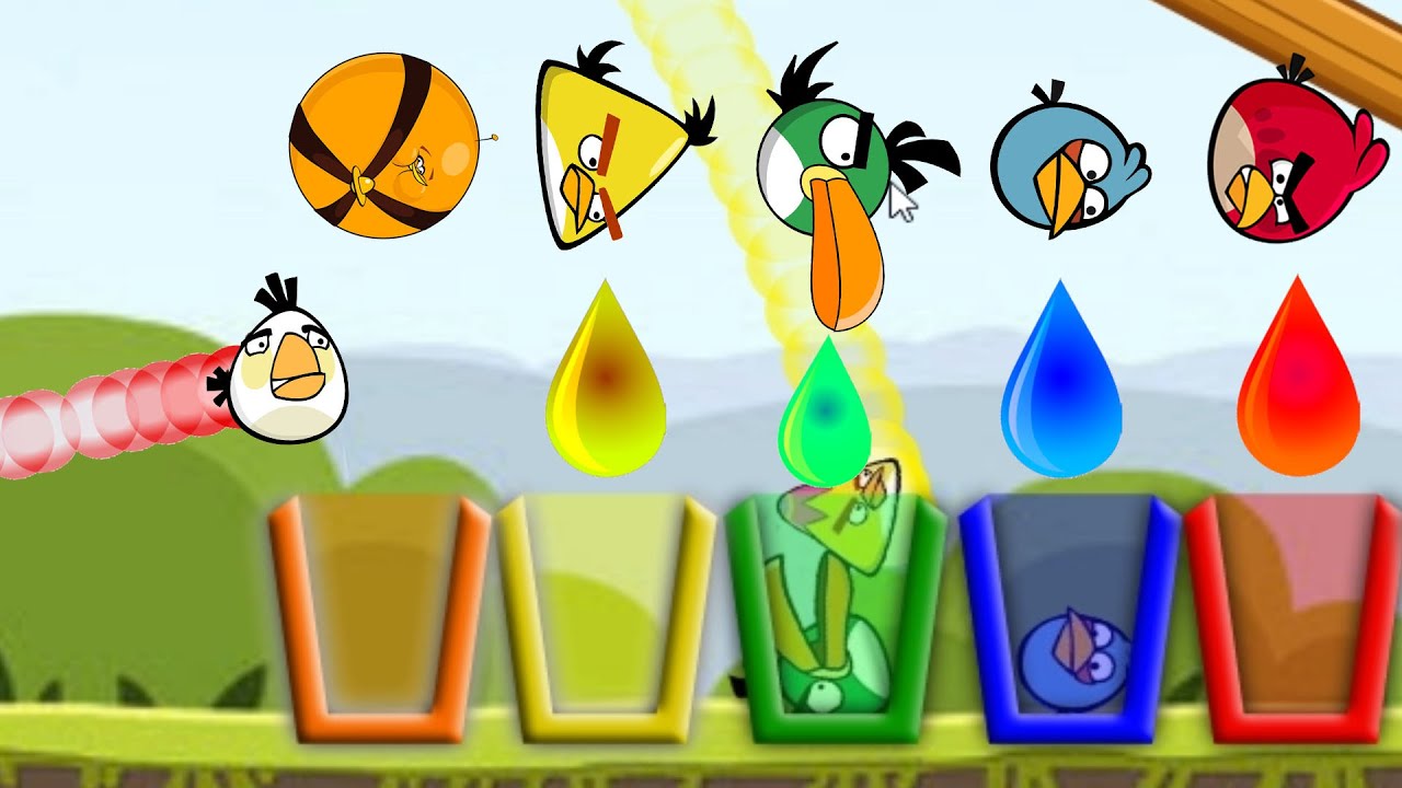 Angry Birds Drink Water 2 - SHOOTING GAME! SHOOT ALL COLOR BIRDS TO ...