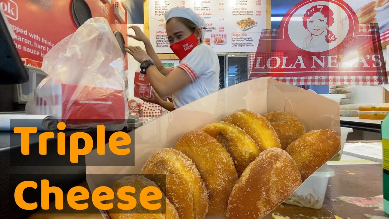 Lola Nena's Triple Cheese Donuts at Bakuna Season Tikim #13 - YouTube