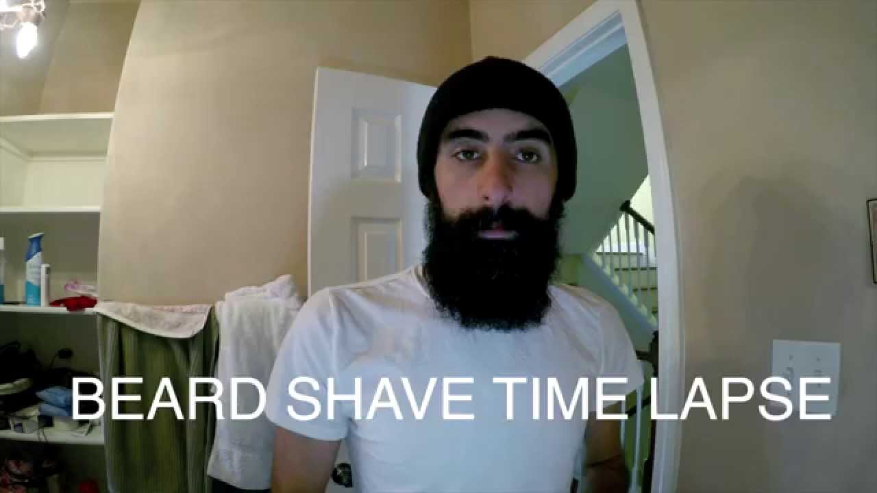 Beard Shave Time Lapse - YouTube