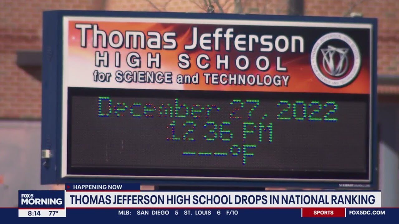 Virginia’s Thomas Jefferson High School drops to 5th - YouTube