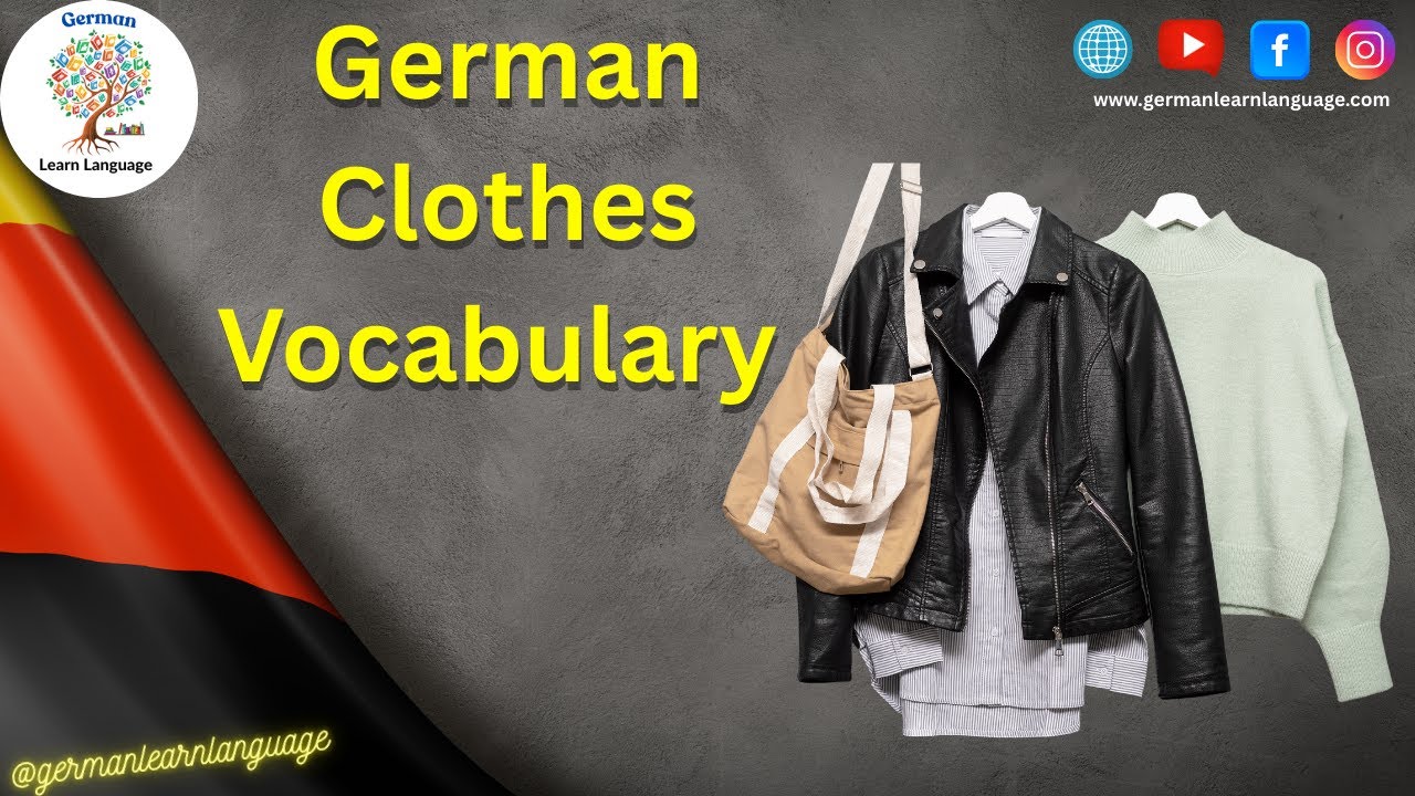 Dress Up in German! 🚀 Learn Clothes Vocabulary Fast! - YouTube