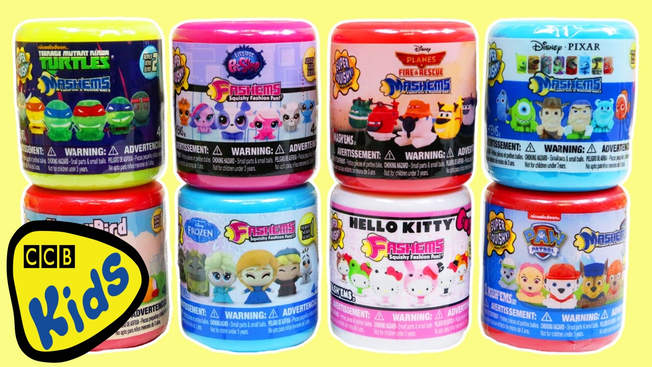 NEW FashEms & MashEms Paw Patrol Disney Frozen TMNT Hello Kitty Planes ...