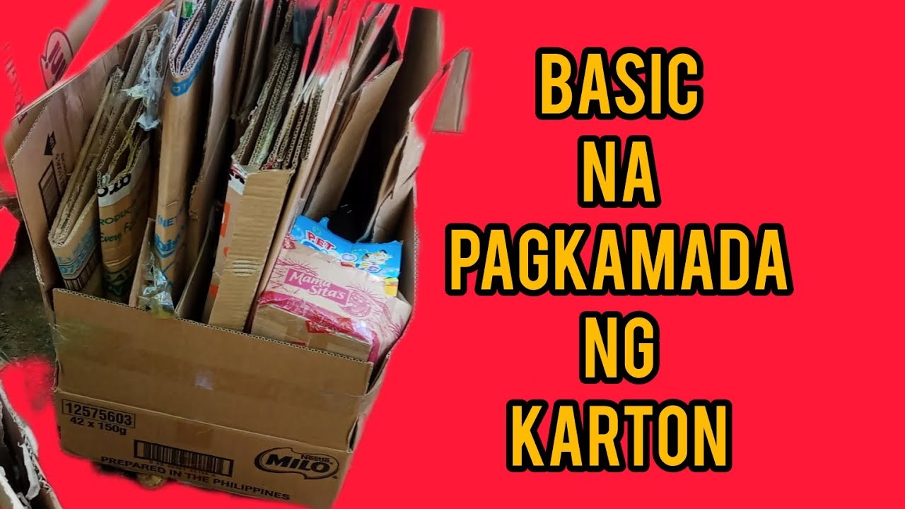 Basic na pagkamada ng karton - YouTube