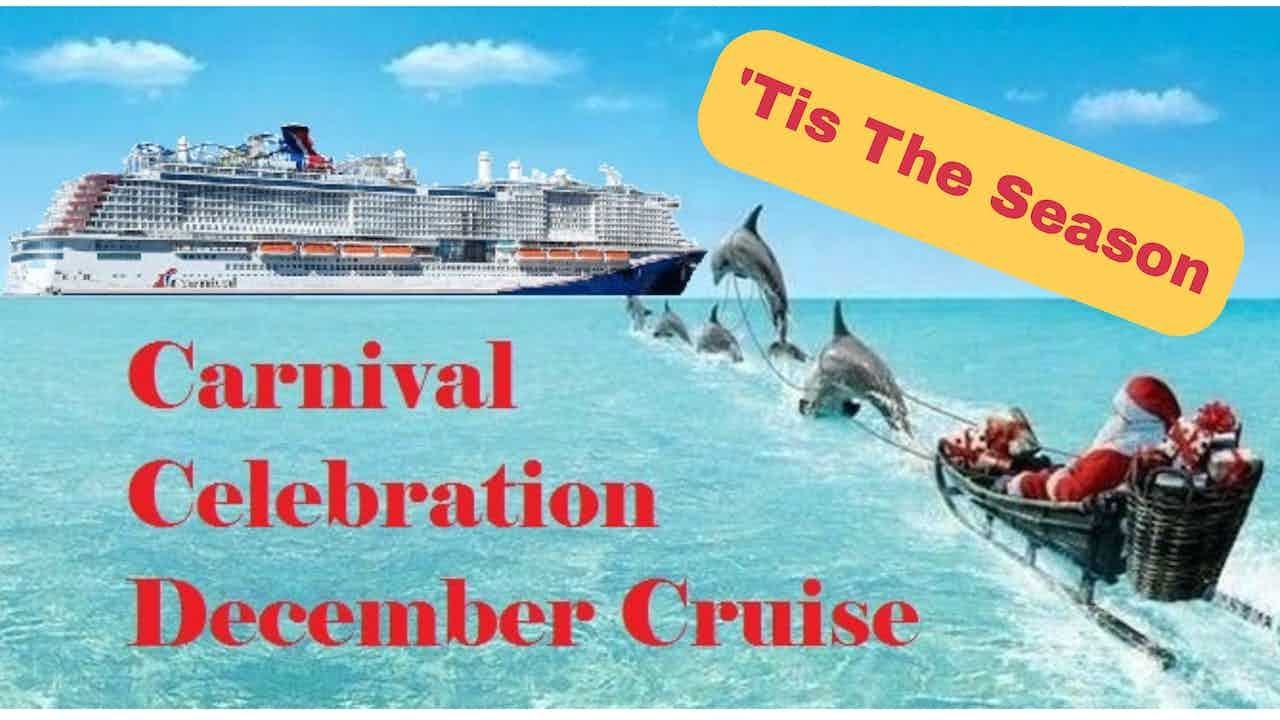 Carnival Celebration, Dec 2022, Holiday Cruise Decorations. Starting ...