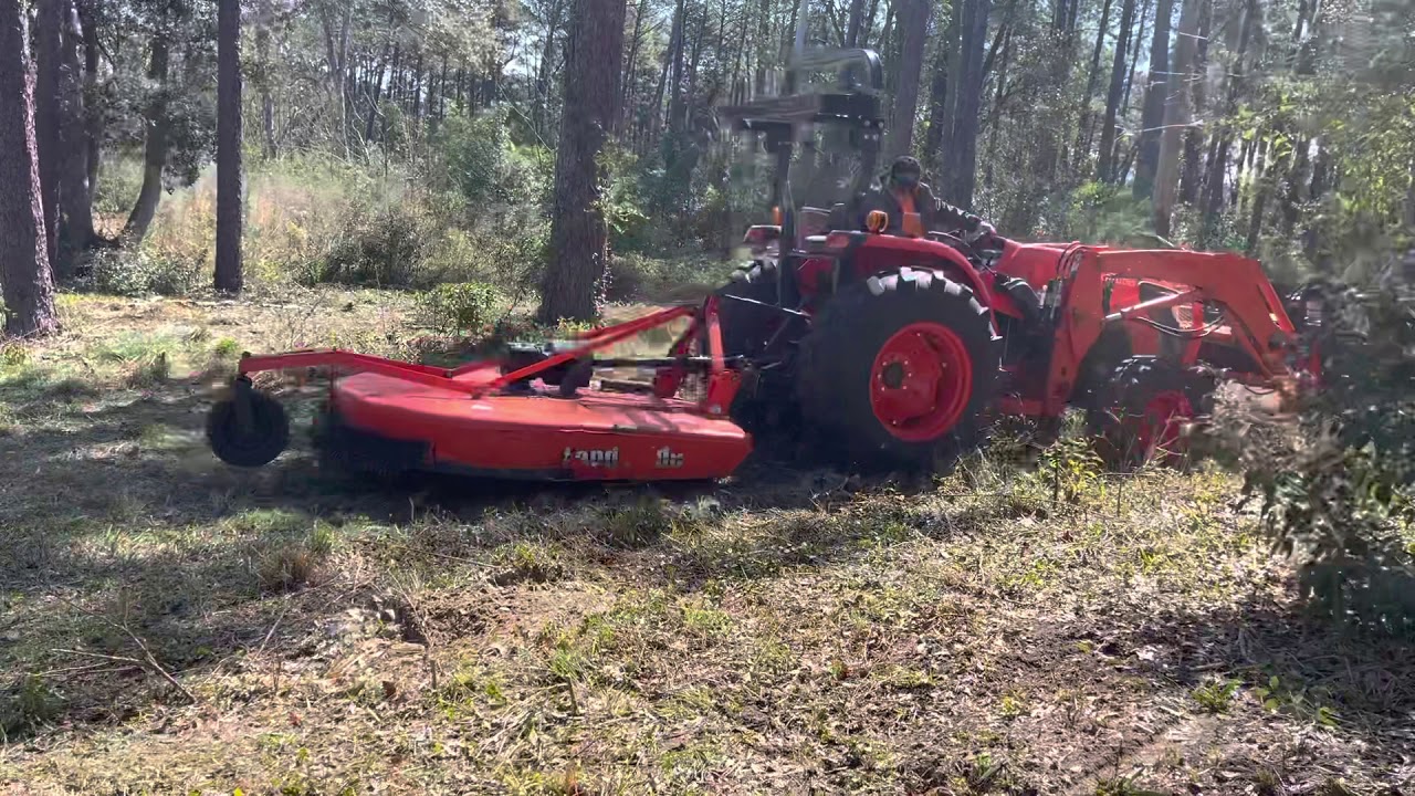 #52 Kubota MX6000,RCF2072 Cutter and Grapple clean up! - YouTube