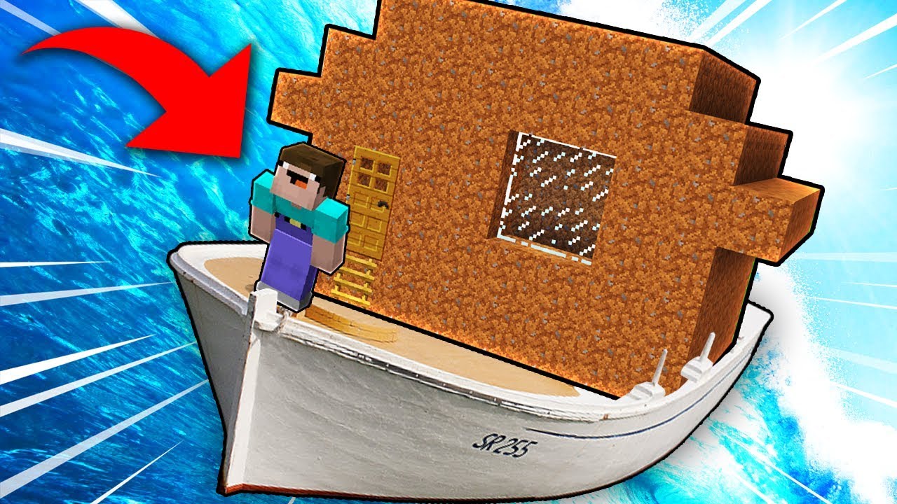 THỬ THÁCH TROLL BIẾN NHÀ NOOB THÀNH THUYỀN!! (Channy minecraft) - YouTube