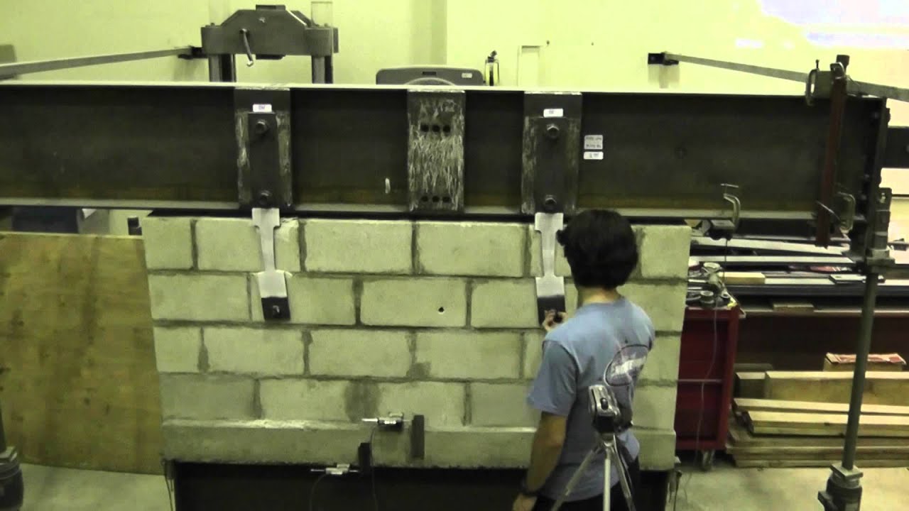 Hybrid Masonry Connector Plate Wall Test - Global - YouTube