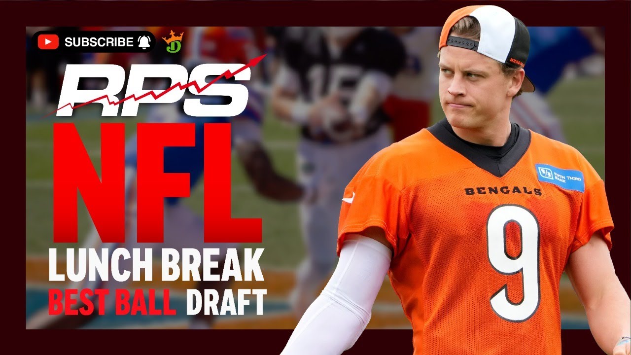 DraftKings Best Ball Draft | The Lunch Break | 8/8 - NFL DFS Strategies ...