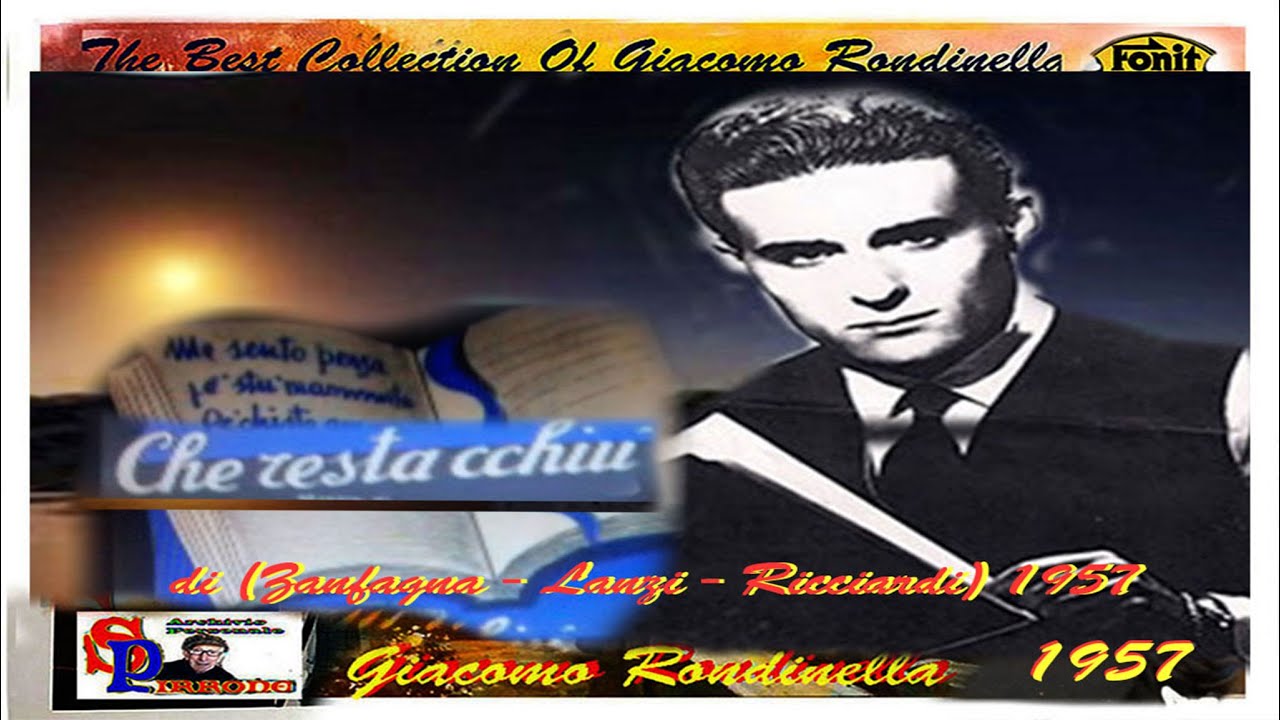 Giacomo Rondinella - CHE RESTA CCHIU' 1957 - YouTube