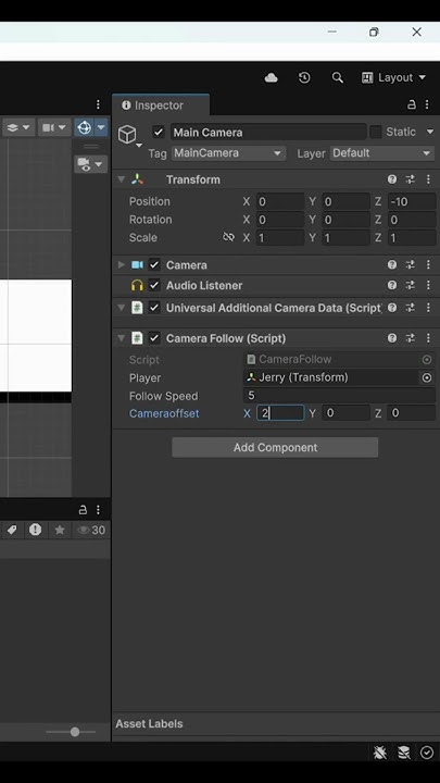Unity 2D Camera Follow Tutorial (2-Min Trick!) 👀🎥 #gamedev - YouTube