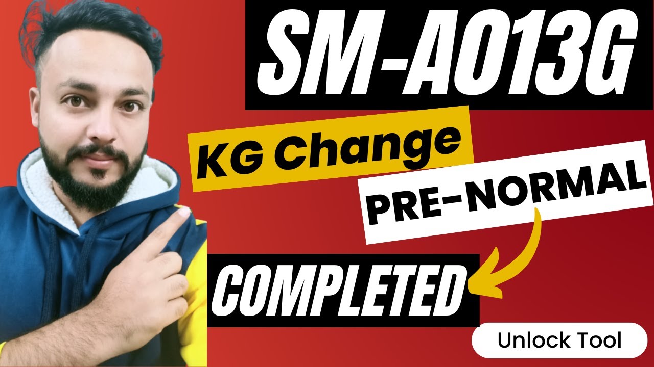 Samsung A01 Core A013G KG State Prenormal Fix Unlock Tool YouTube