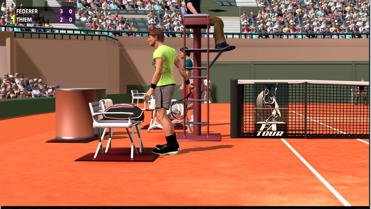 Federer vs Thiem Full Ace Tennis ATP1000 Final Monte Carlo - YouTube