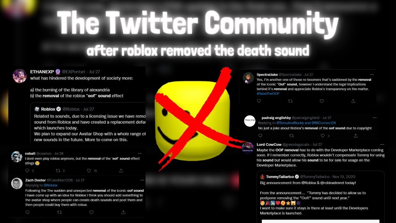 Roblox Removed the oof sound... - YouTube