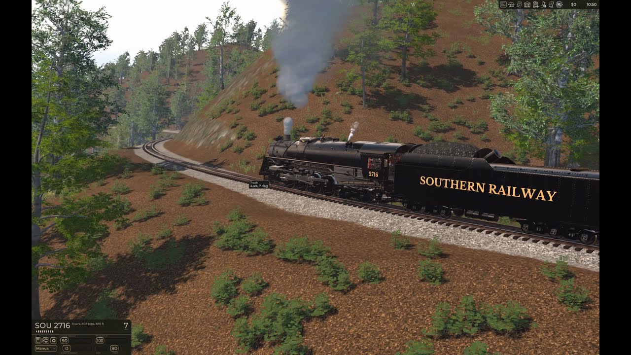 Railroader (Train Sim): Southern Railway 2-8-4 Berkshire No. 2716 ...