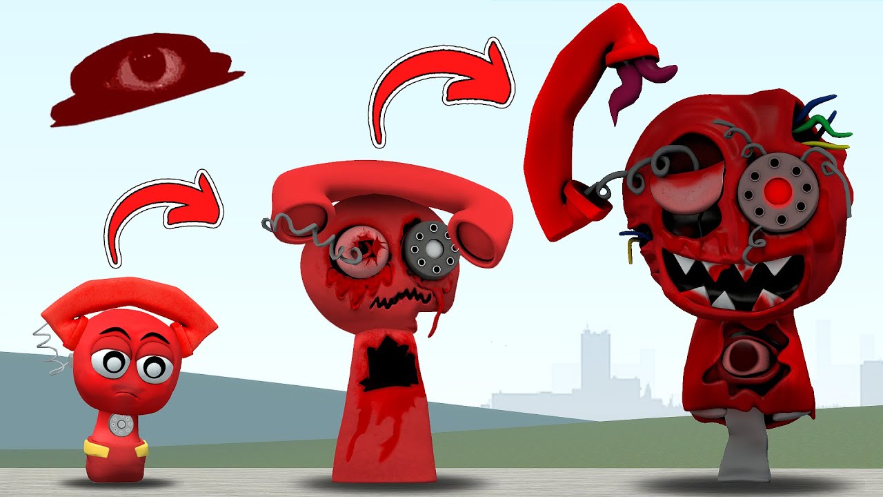 EVOLUTION OF NEW TELEPHONE SPRUNKI OC in Garry's Mod! - YouTube