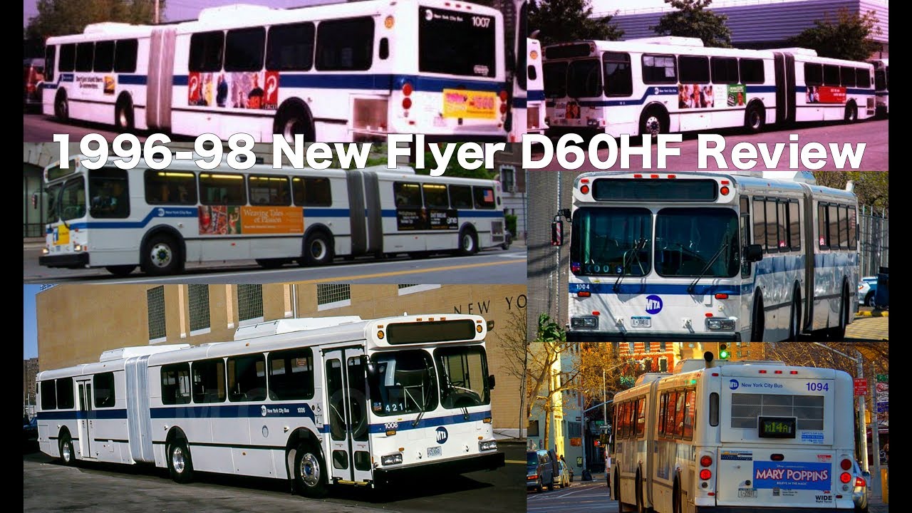 NYCTA 1996-98 New Flyer D60HF Review - YouTube