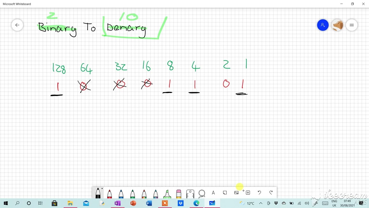 Unit 1 1 Binary To Denary YouTube Unit 1 1 Binary To Denary YouTube