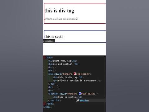 HTML eps 05 - div & section #html #tutorial #html5 #web #onepiece - YouTube