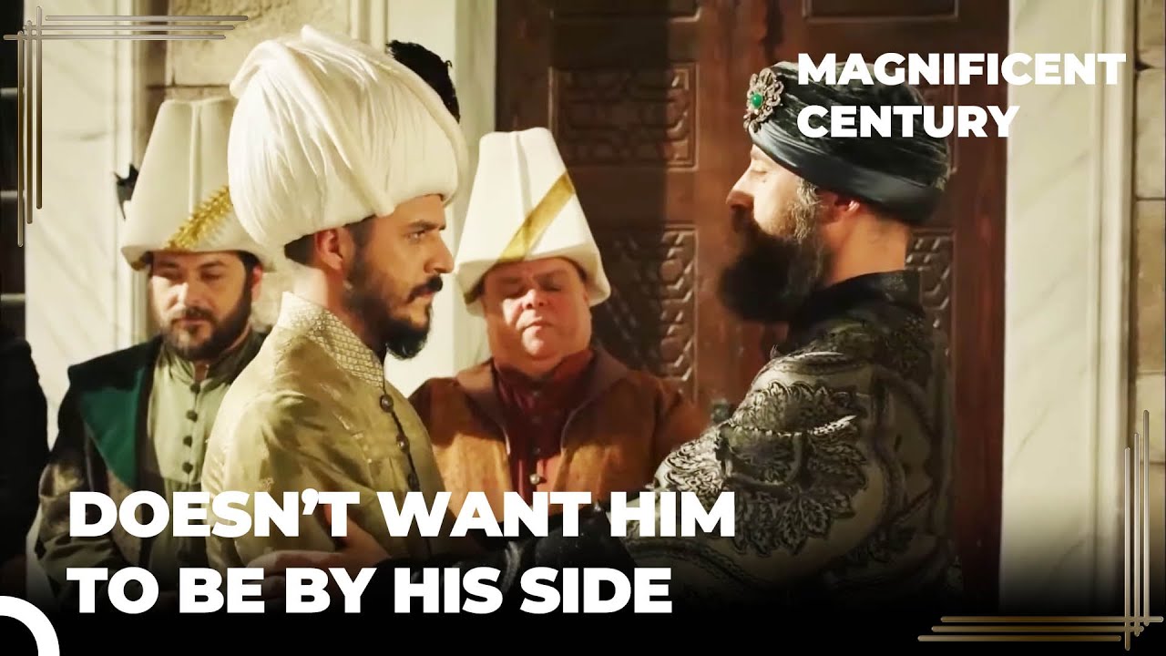 Suleiman Left Prince Mustafa Behind | Magnificent Century - YouTube