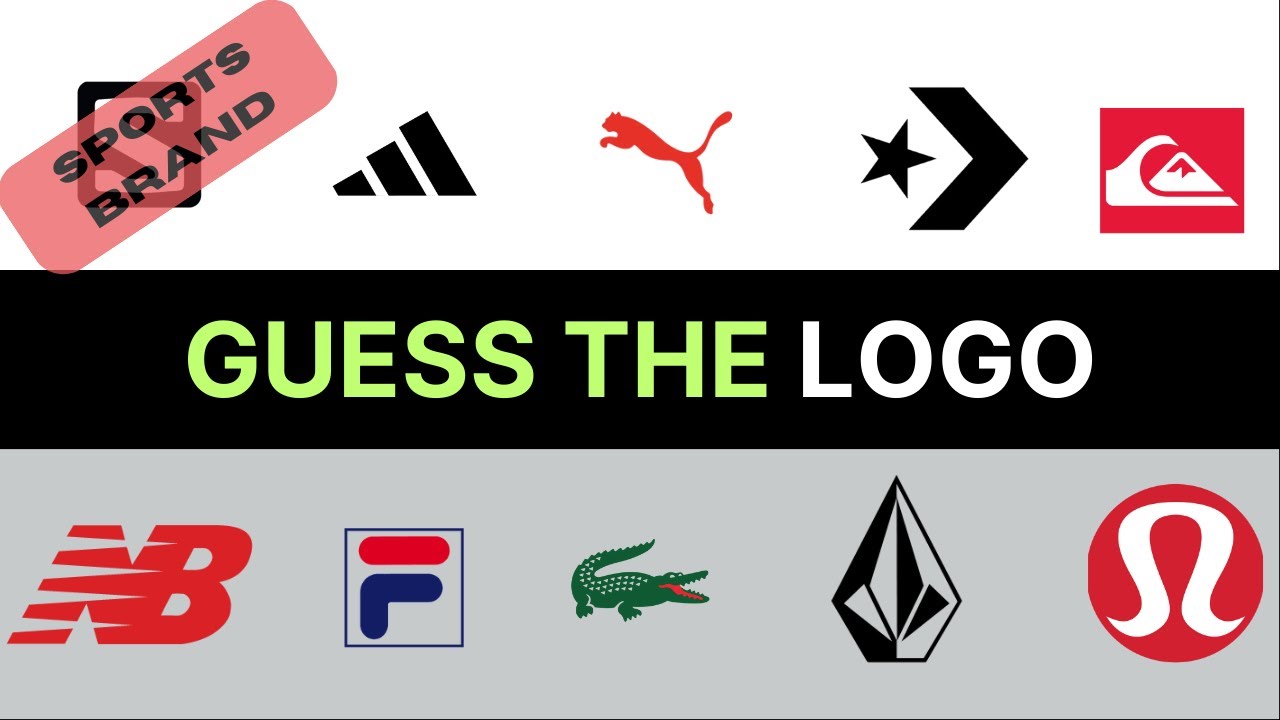 Guess The Logo | Sports Brand Quiz (30 questions) - YouTube