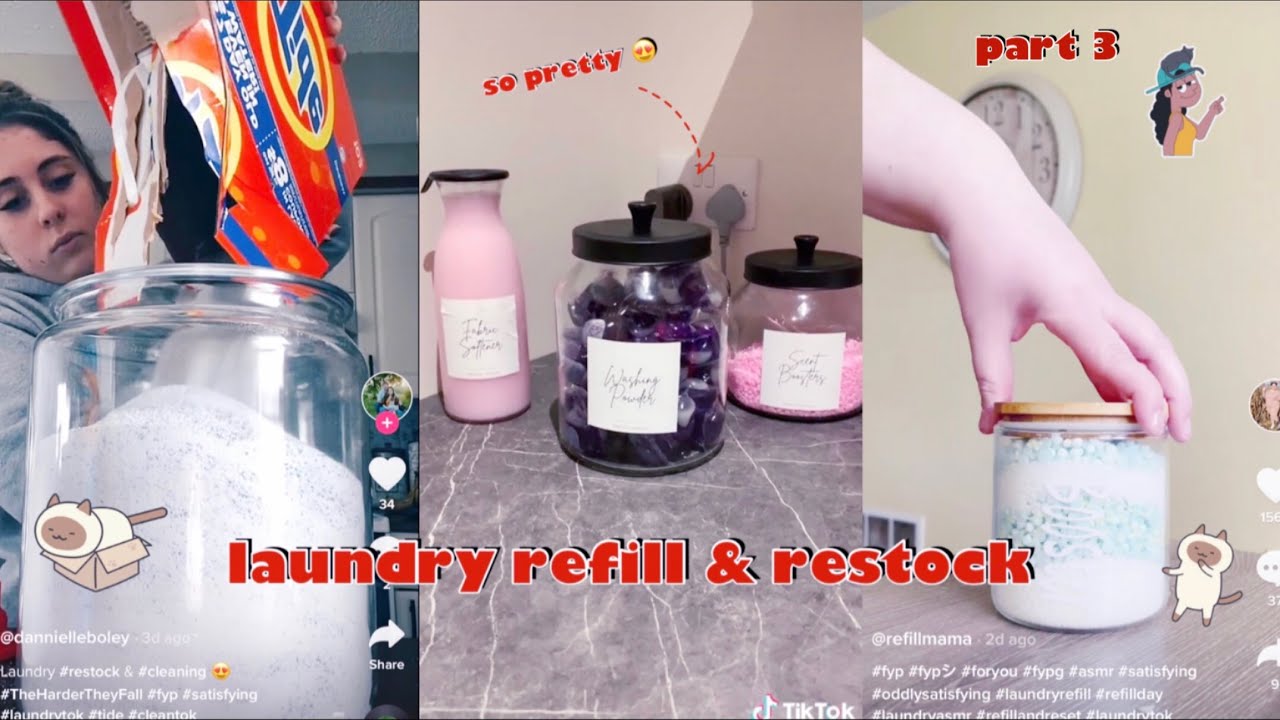 Laundry Refill & Restock Organizing ASMR (3) - YouTube