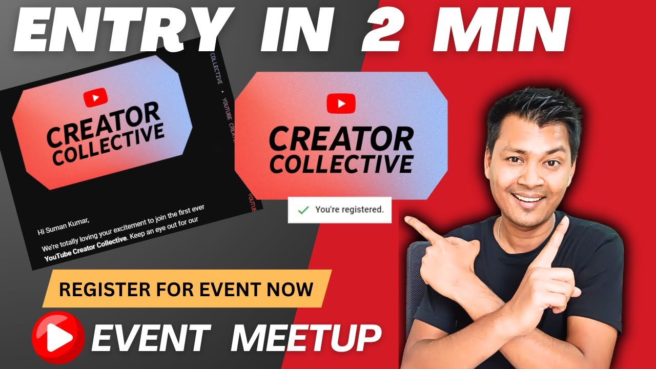 How to Register in YouTube Creator Collective Event 2024 in India ...