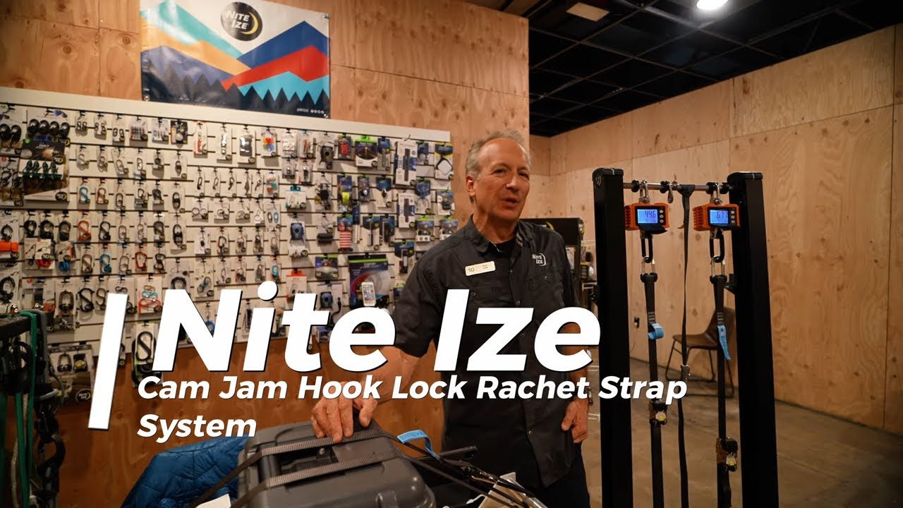 Nite Ize Cam Jam Hook Lock Ratchet System at OMA Winter 2025 - YouTube
